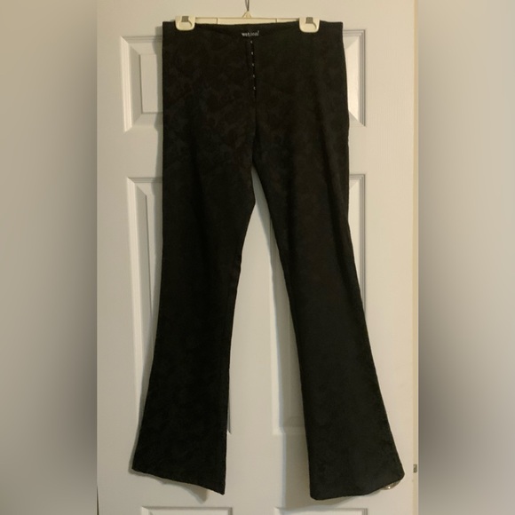 Wet Seal | Pants & Jumpsuits | Wet Seal Slim To Flare Black On Black ...
